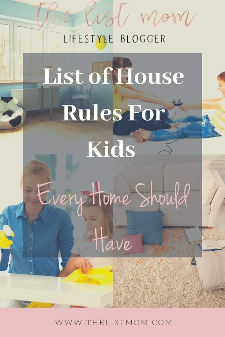 A List of House Rules For Kids That Everyone Should Have in Their Home