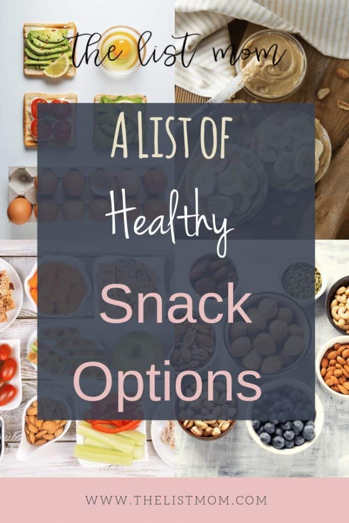 List of Healthy Snacks