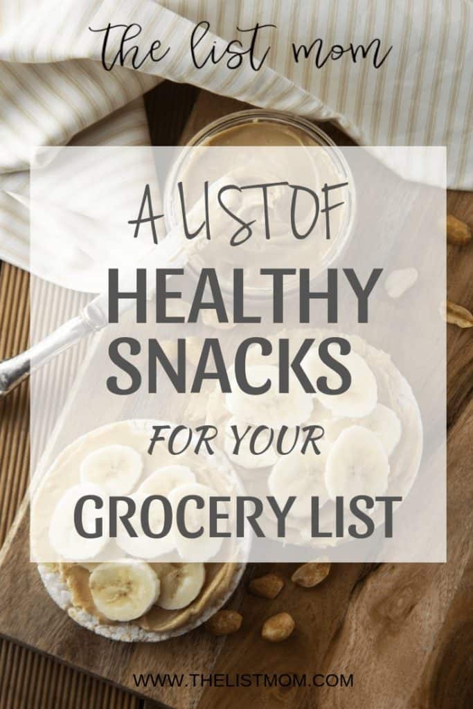 List of Healthy Snacks